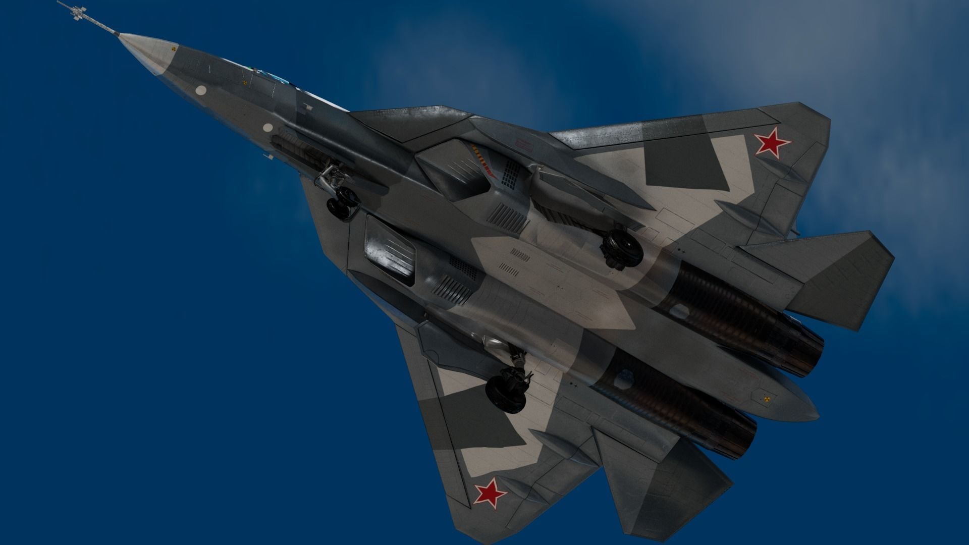 Sukhoi SU-57 fifth gen Fighter Jet 3D model | CGTrader