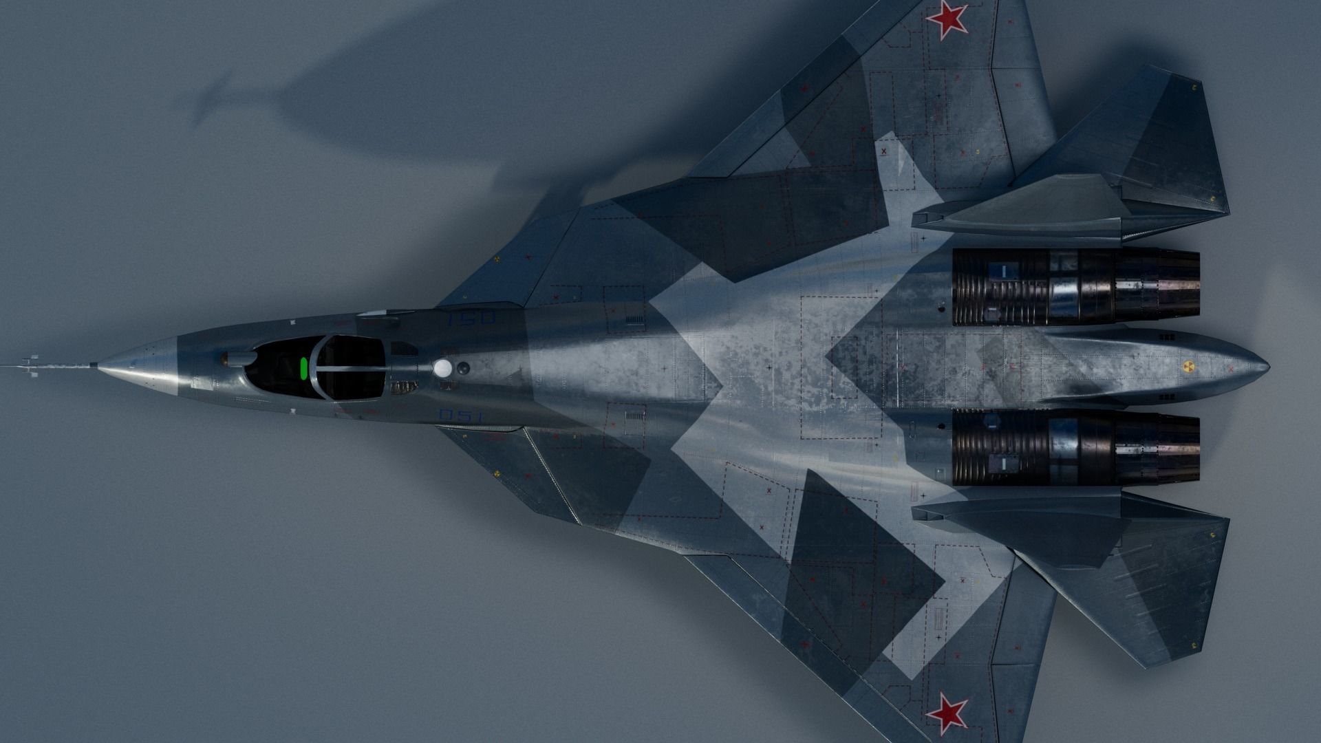 Sukhoi SU-57 fifth gen Fighter Jet 3D model | CGTrader
