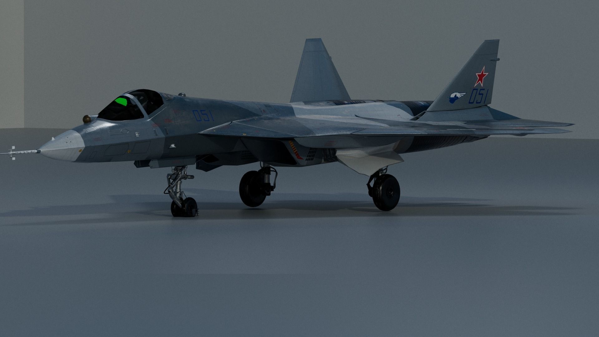 Sukhoi SU-57 fifth gen Fighter Jet 3D model | CGTrader