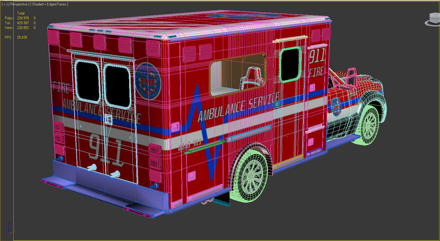 Emergency Ambulance Vol6 3D model | CGTrader