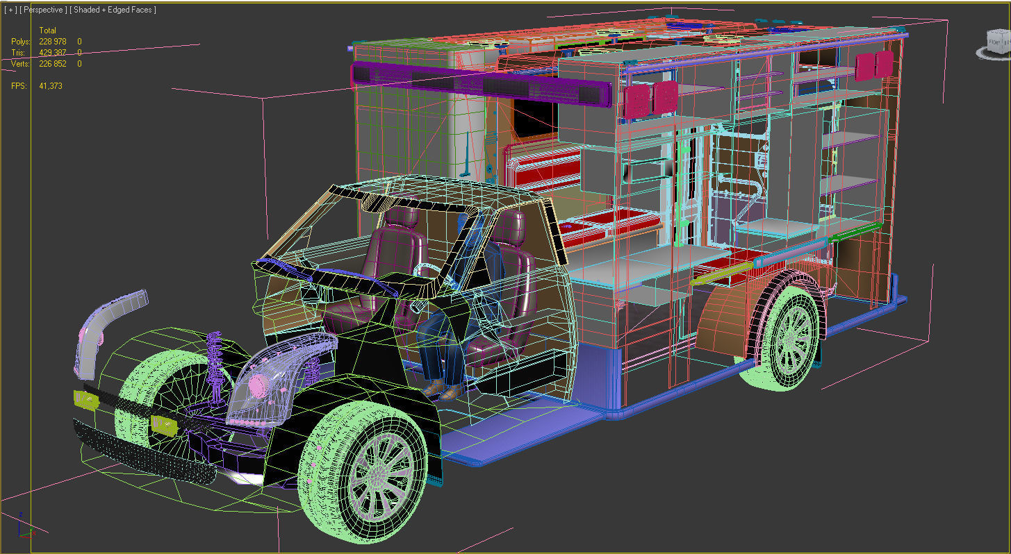 Emergency Ambulance Vol6 3D model | CGTrader