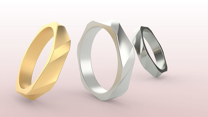 Ring 3D print model silver 3D model 3D printable | CGTrader