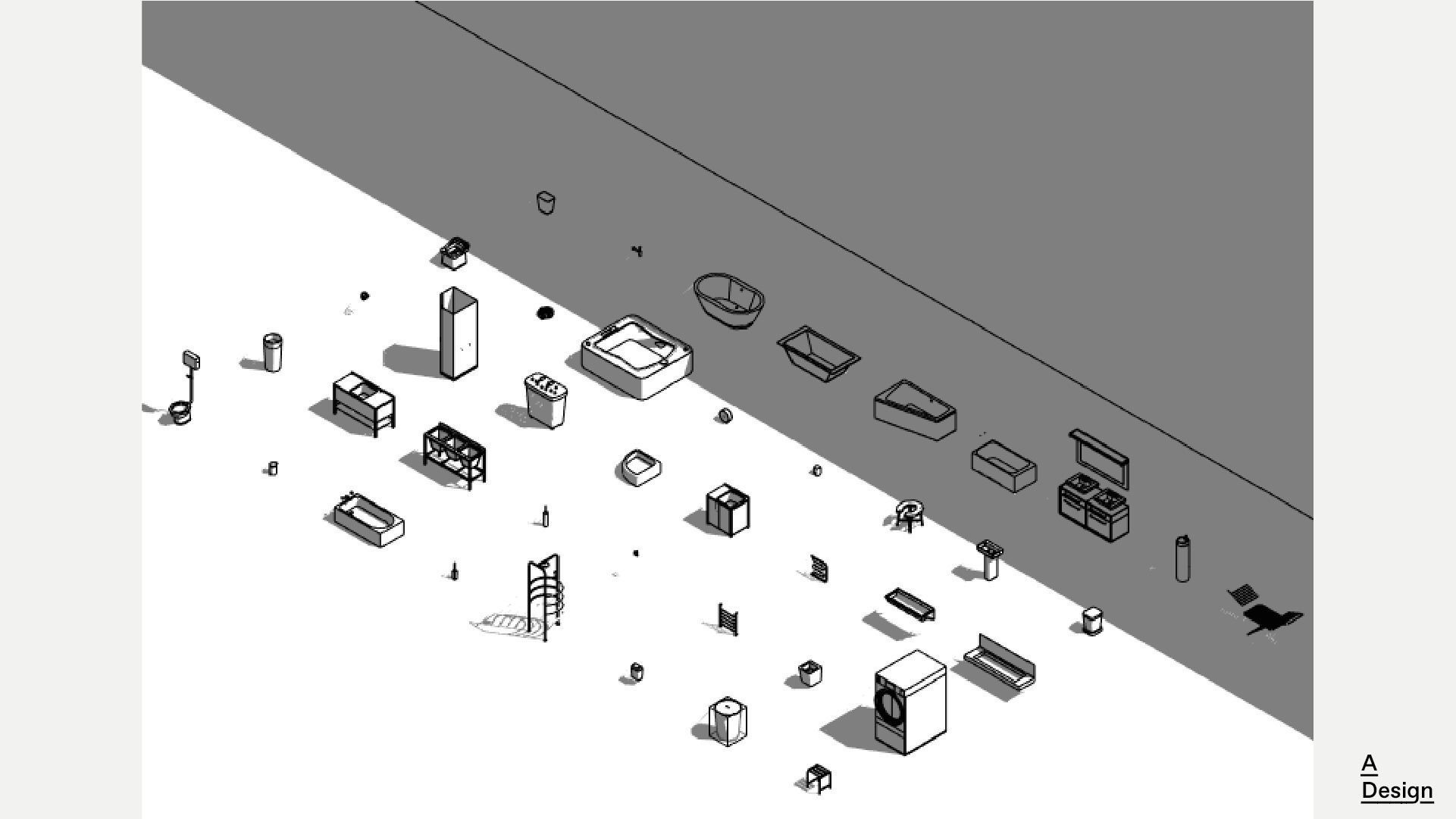 Bathroom equipment - Pack of revit families 3D model | CGTrader