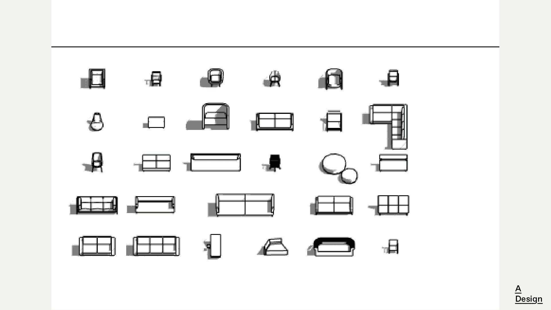 Sofas and armchairs - Pack of revit families 3D model | CGTrader