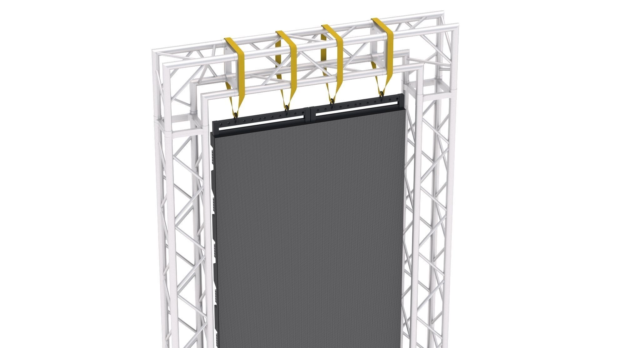 Led Screen Display Panel Monitor and Truss 3D model | CGTrader