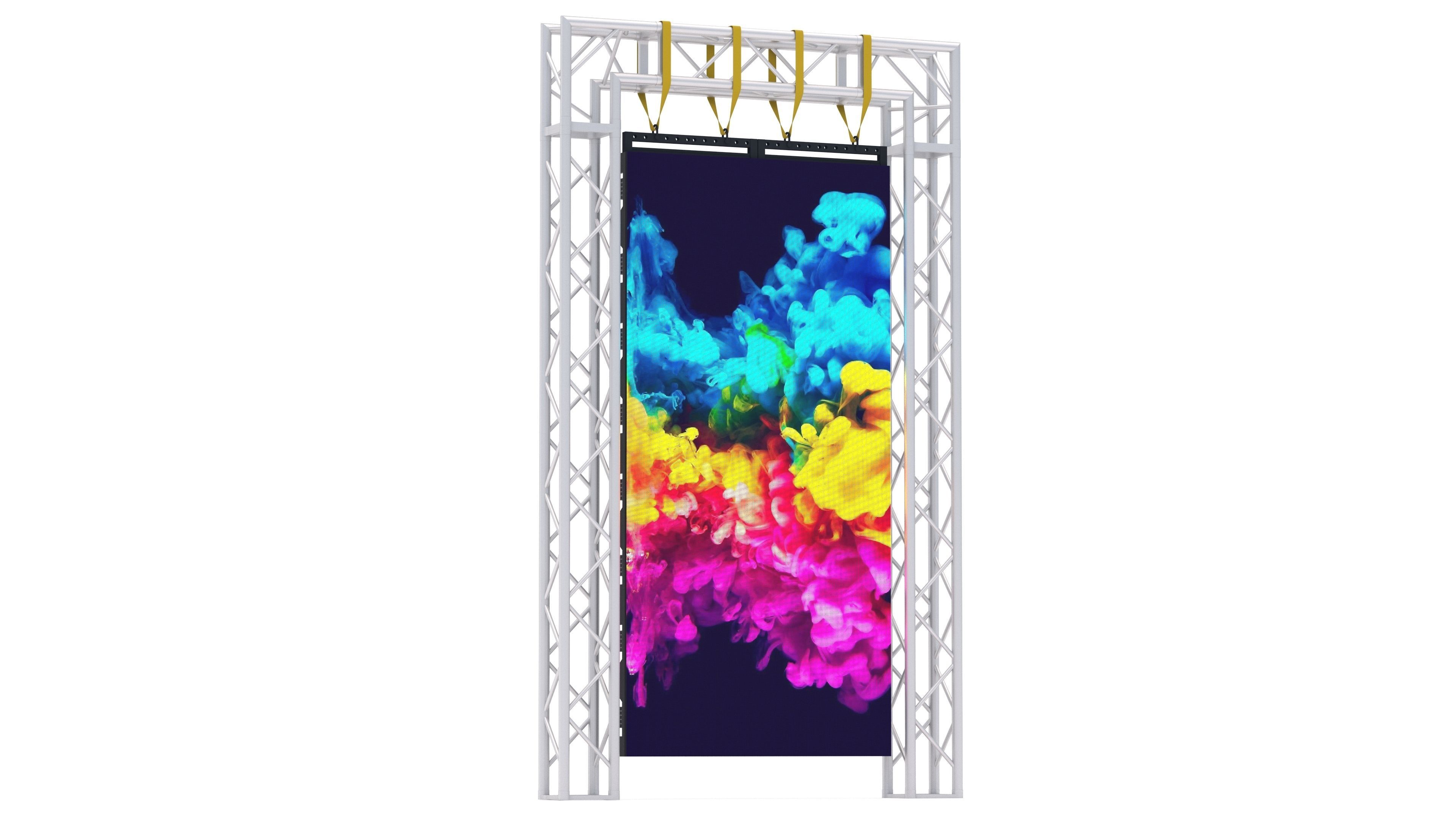 Led Screen Display Panel Monitor and Truss 3D model | CGTrader