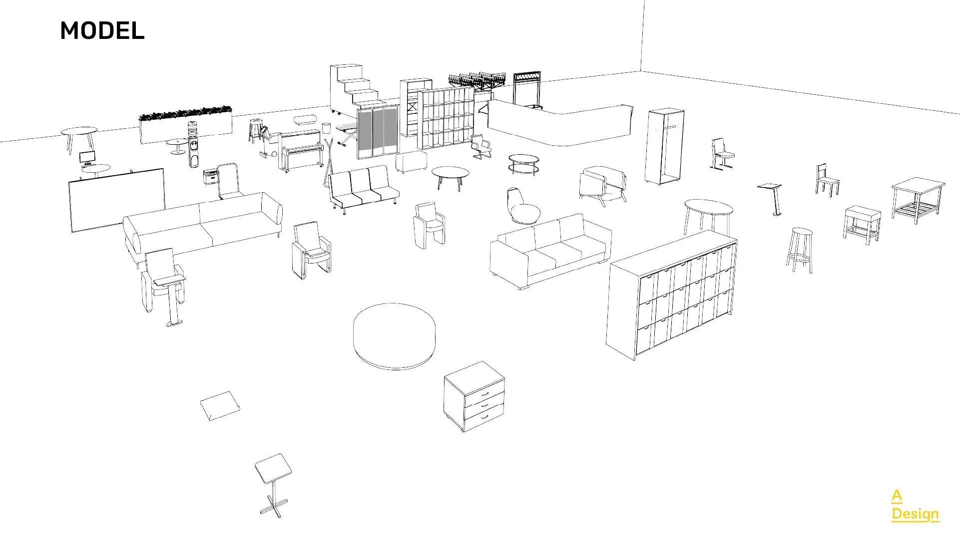 Theater equipment - Pack of revit families 3D model | CGTrader