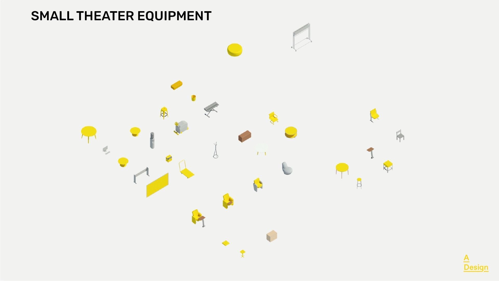 Theater equipment - Pack of revit families 3D model | CGTrader