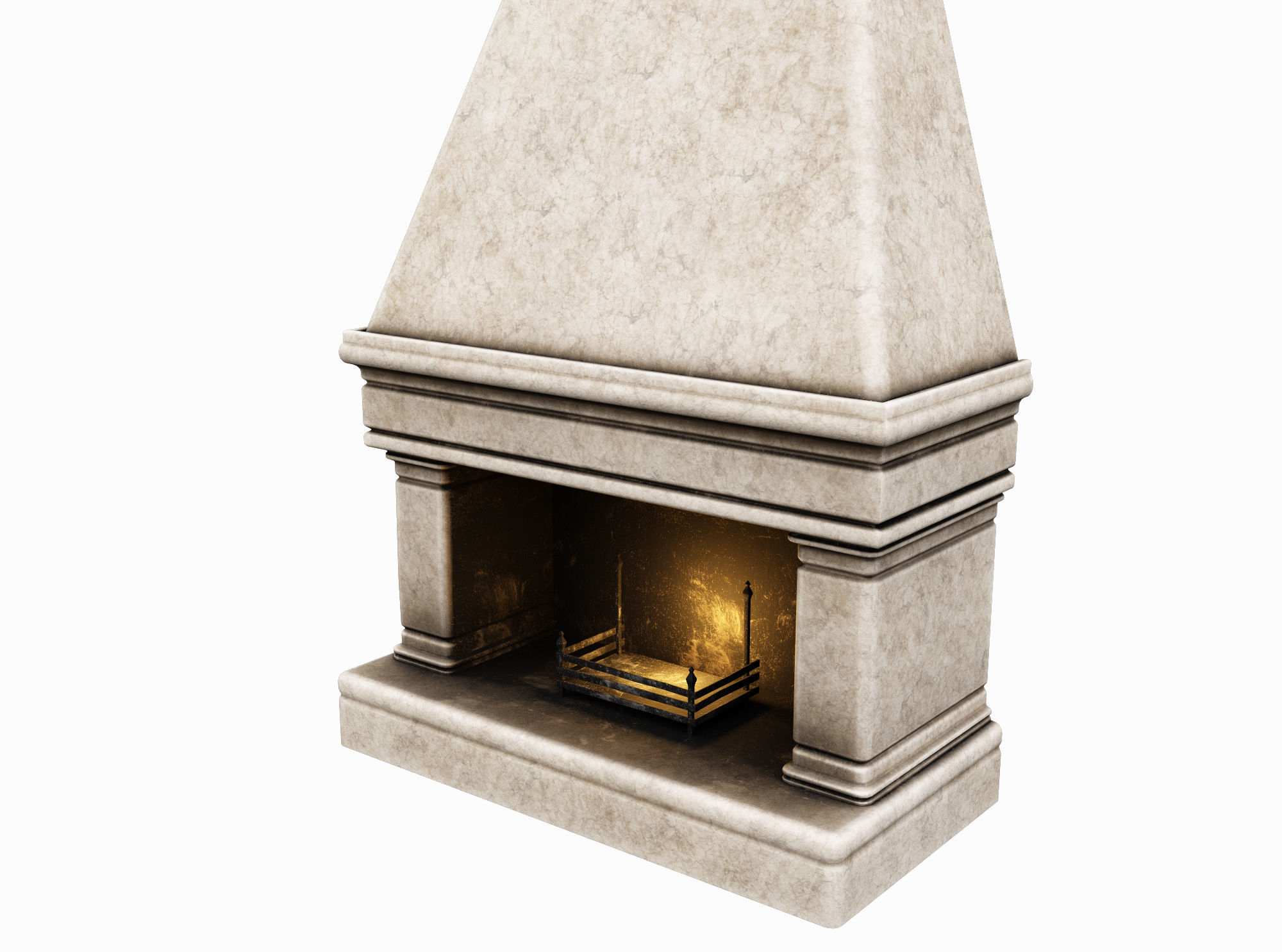 3D model Medieval Fireplace VR / AR / low-poly | CGTrader