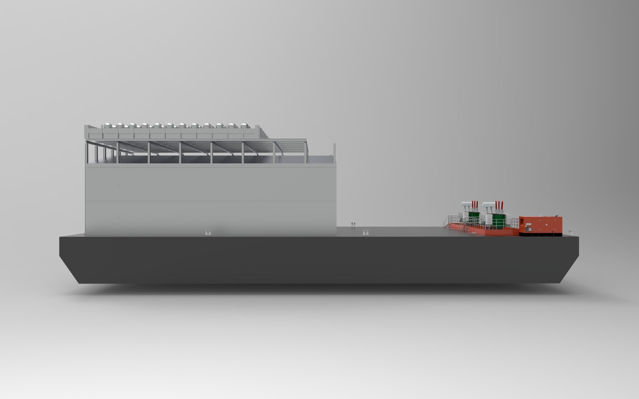 power plant barge 3D model | CGTrader