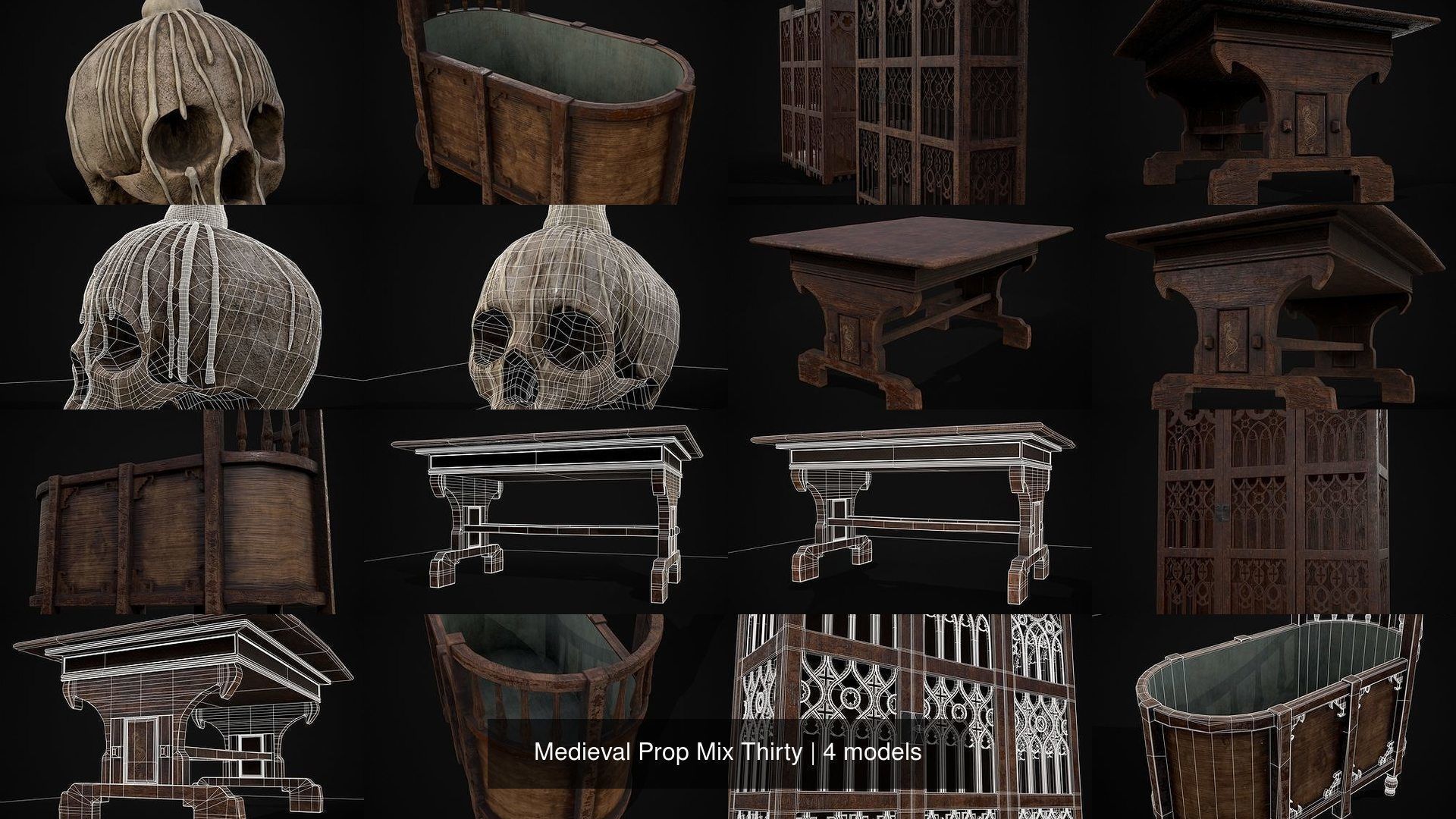 Medieval Prop Mix Thirty 3D Model Collection | CGTrader