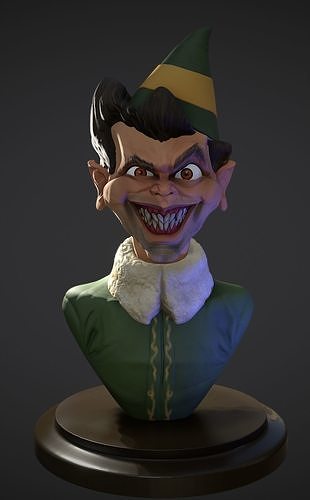Evil Elf 3D model 3D printable | CGTrader