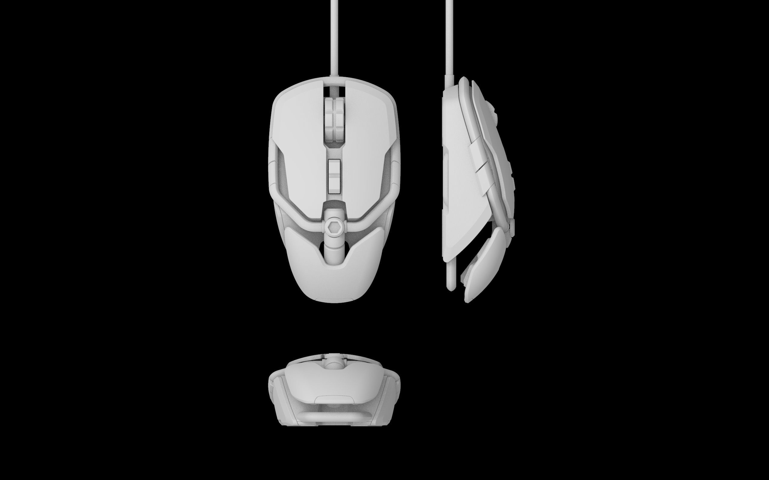 Gaming mouse design 3D model | CGTrader