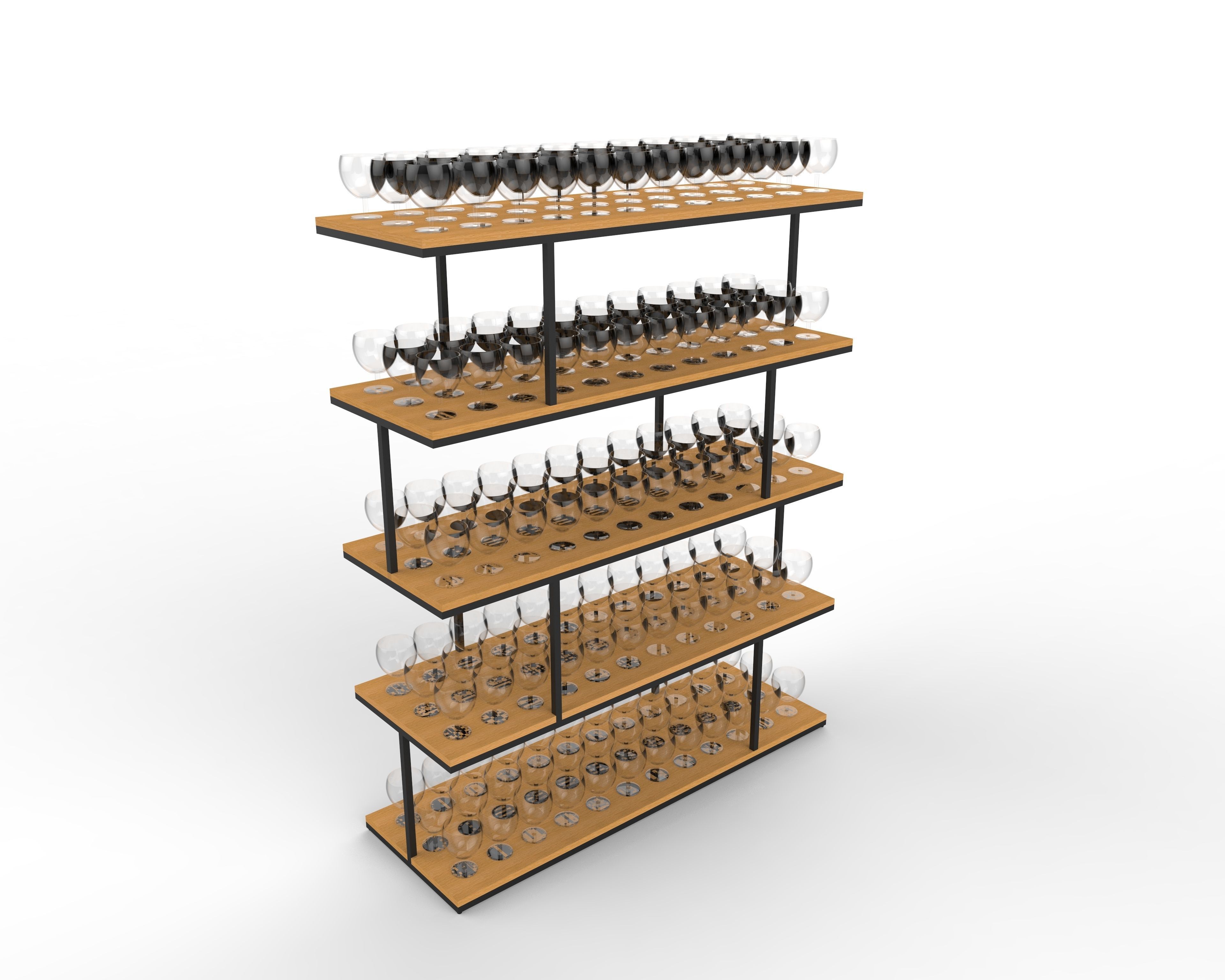 drink glass rack free VR / AR / low-poly 3D model | CGTrader