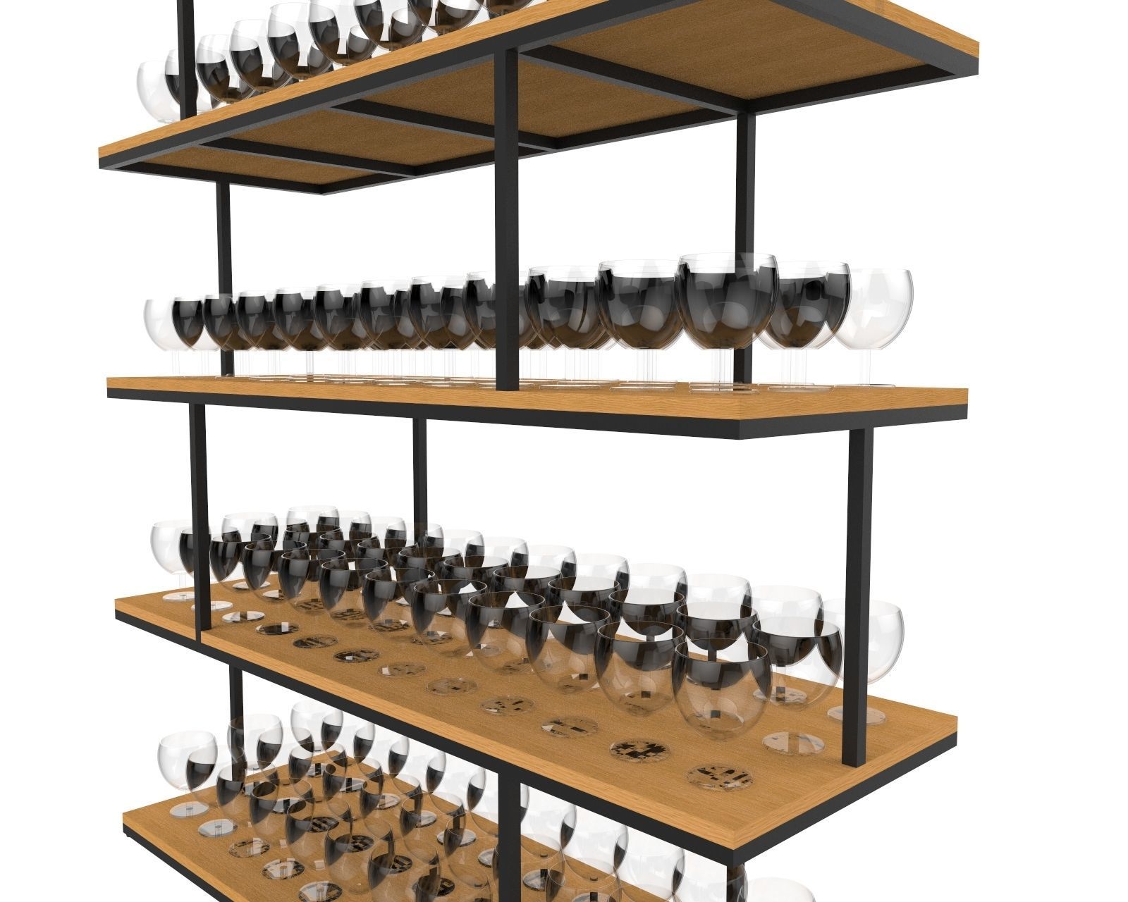 drink glass rack free VR / AR / low-poly 3D model | CGTrader