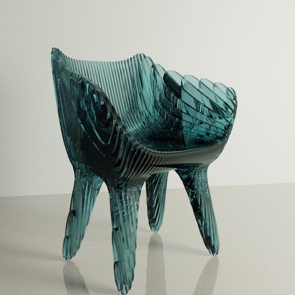 Parametric Office chair 05 cnc plans dxf files for laser and cnc 3D ...