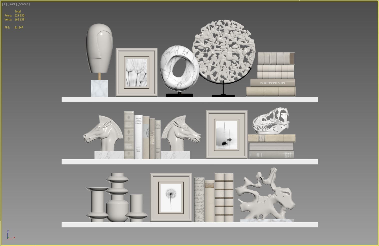 Decor Set 167 3d Model Cgtrader