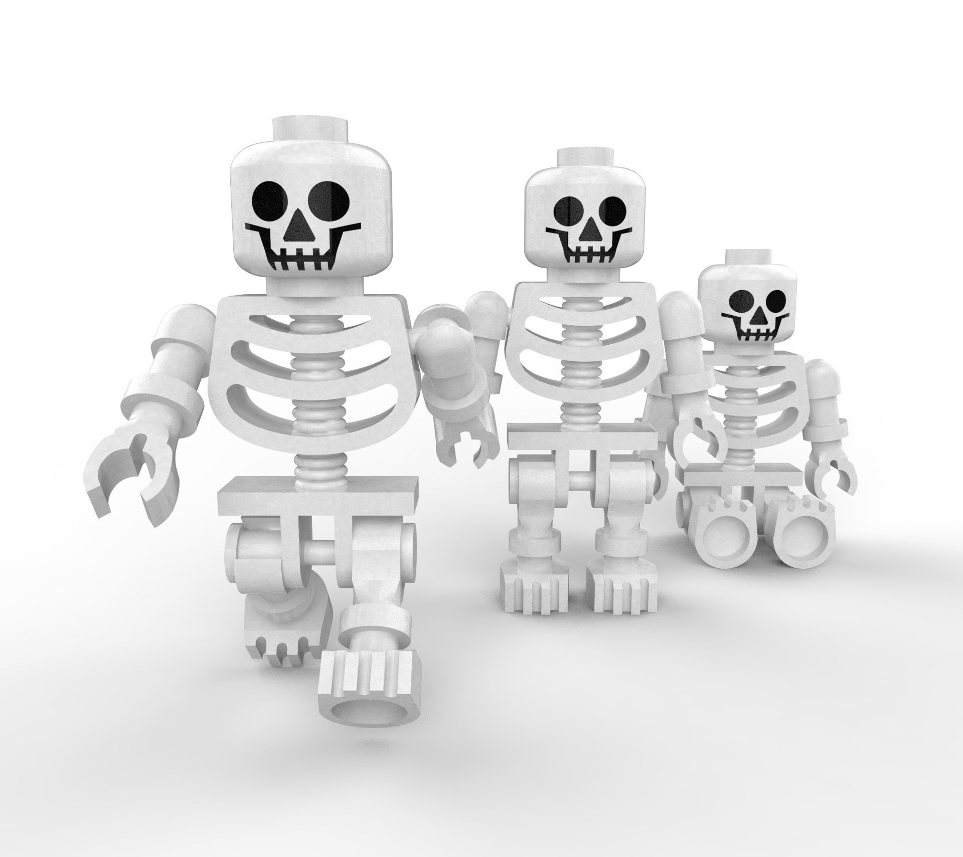 Lego Skeleton 3D model | CGTrader