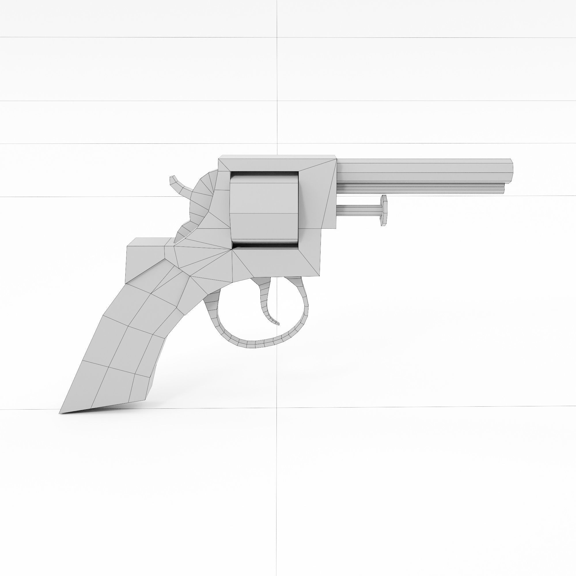 3D model Frontier Bulldog revolver VR / AR / low-poly | CGTrader