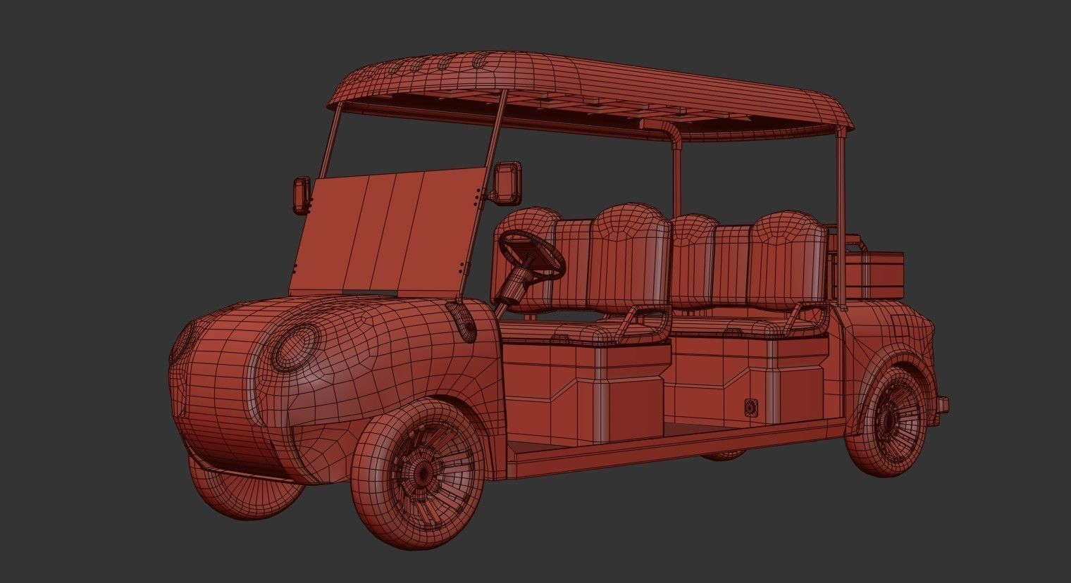 3D model Golf Buggy Car VR / AR / low-poly | CGTrader