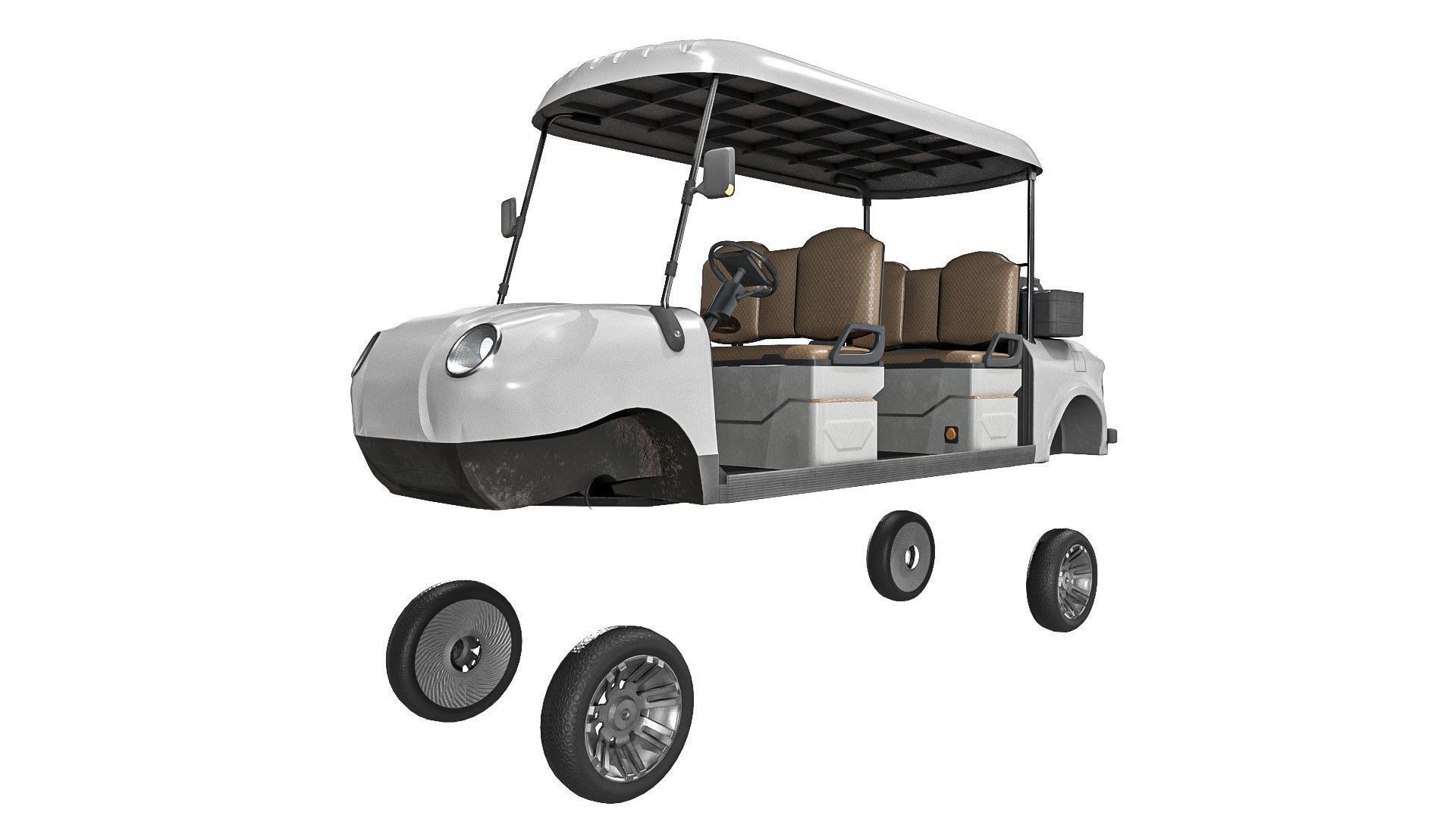 3D model Golf Buggy Car VR / AR / low-poly | CGTrader