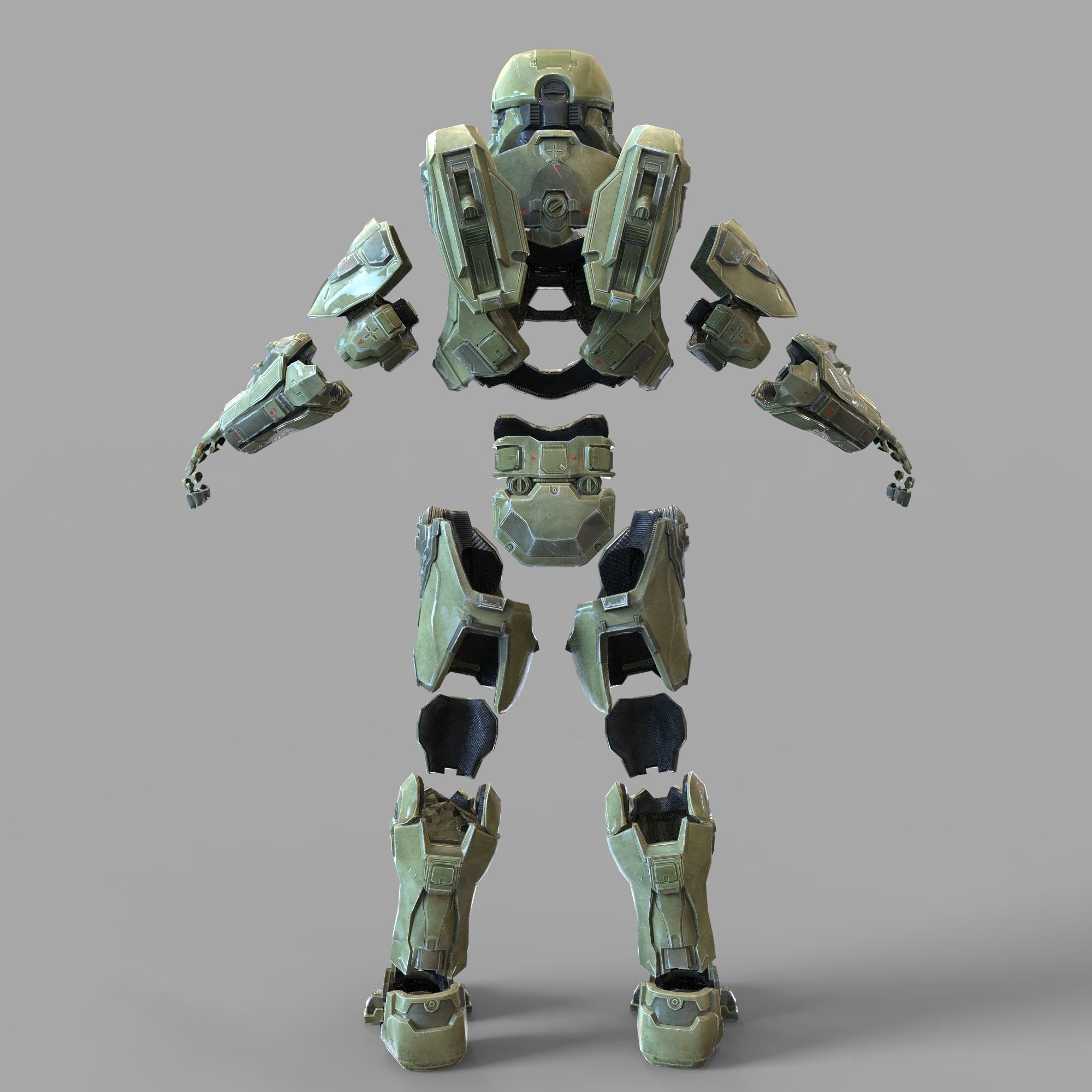 Halo 5 Master Chief Full Body Wearable Armor with Helmet 3D model 3D ...