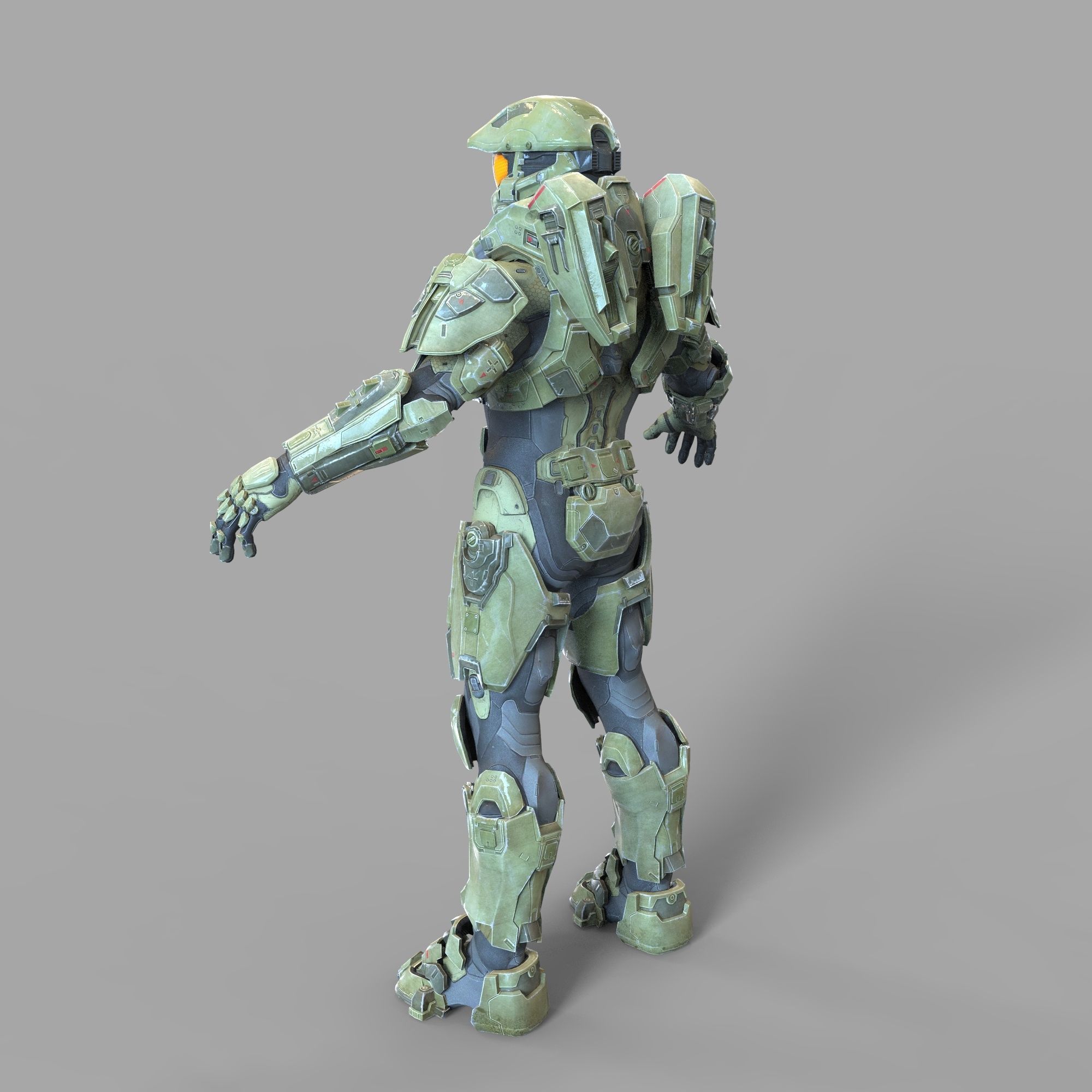 Halo 5 Master Chief Full Body Wearable Armor with Helmet 3D model 3D ...