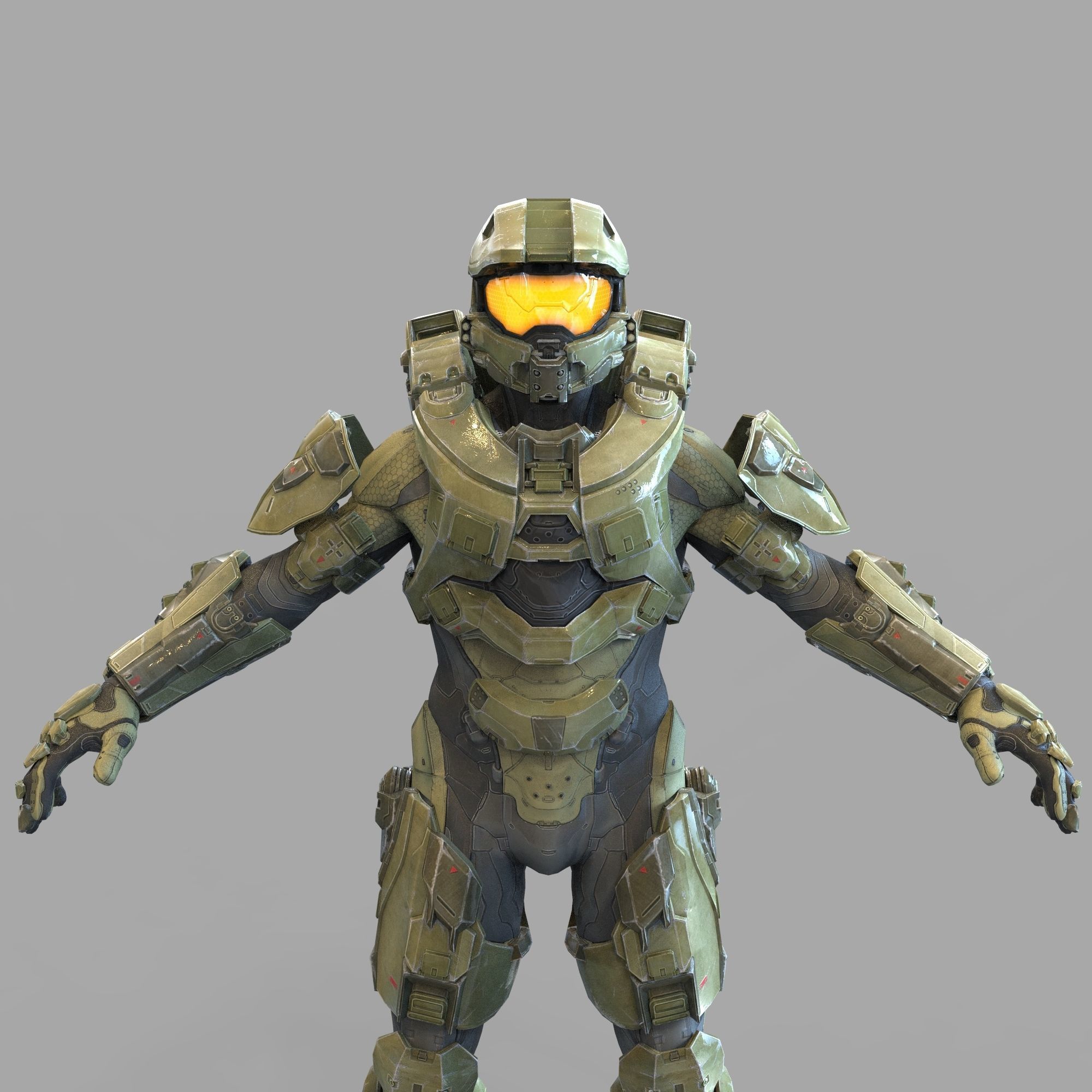 Halo 5 Master Chief Full Body Wearable Armor with Helmet 3D model 3D ...