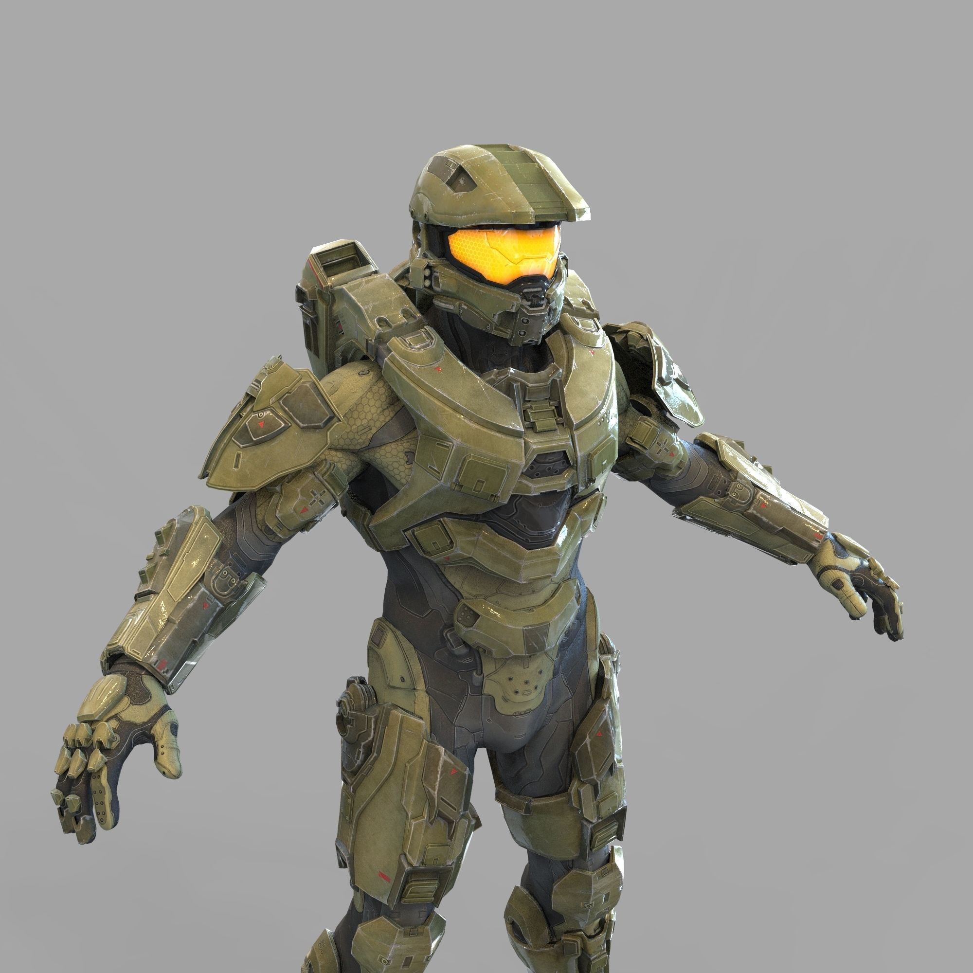 Halo 5 Master Chief Full Body Wearable Armor with Helmet 3D model 3D ...