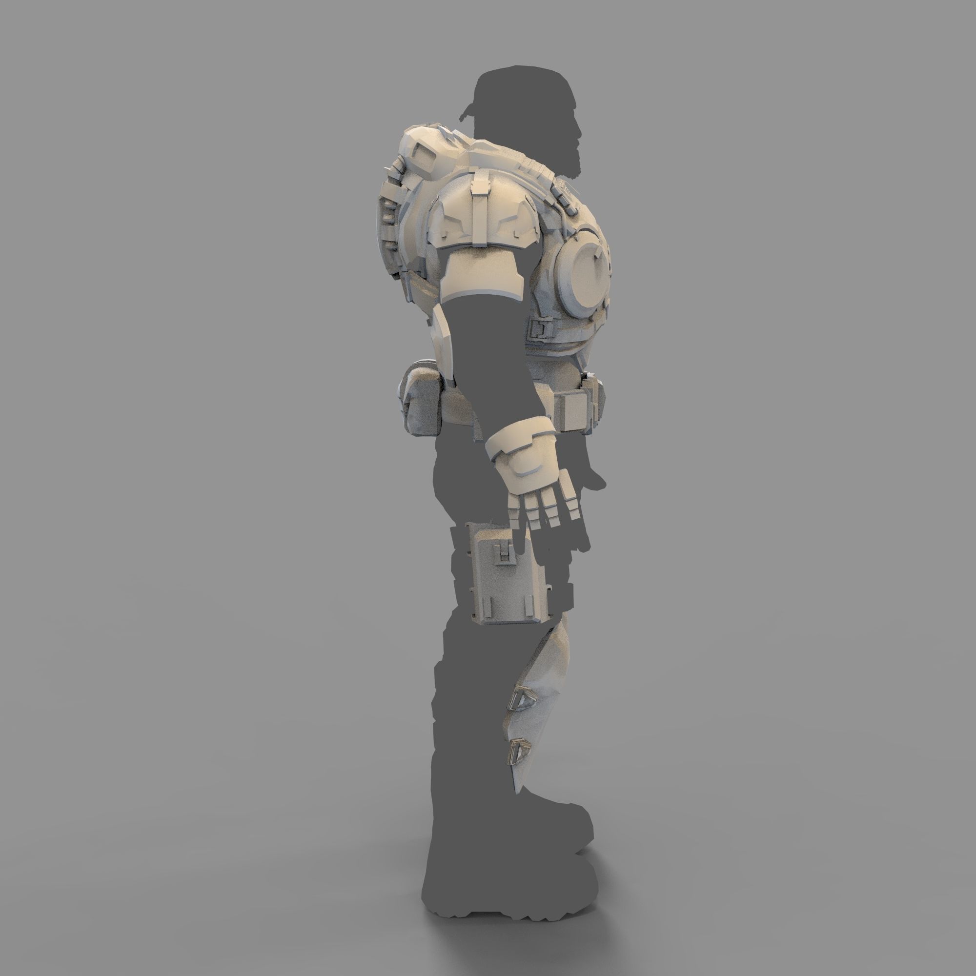 Marcus Fenix Gears of War 4 Full Body Wearable Armor GOW4 3D model 3D ...