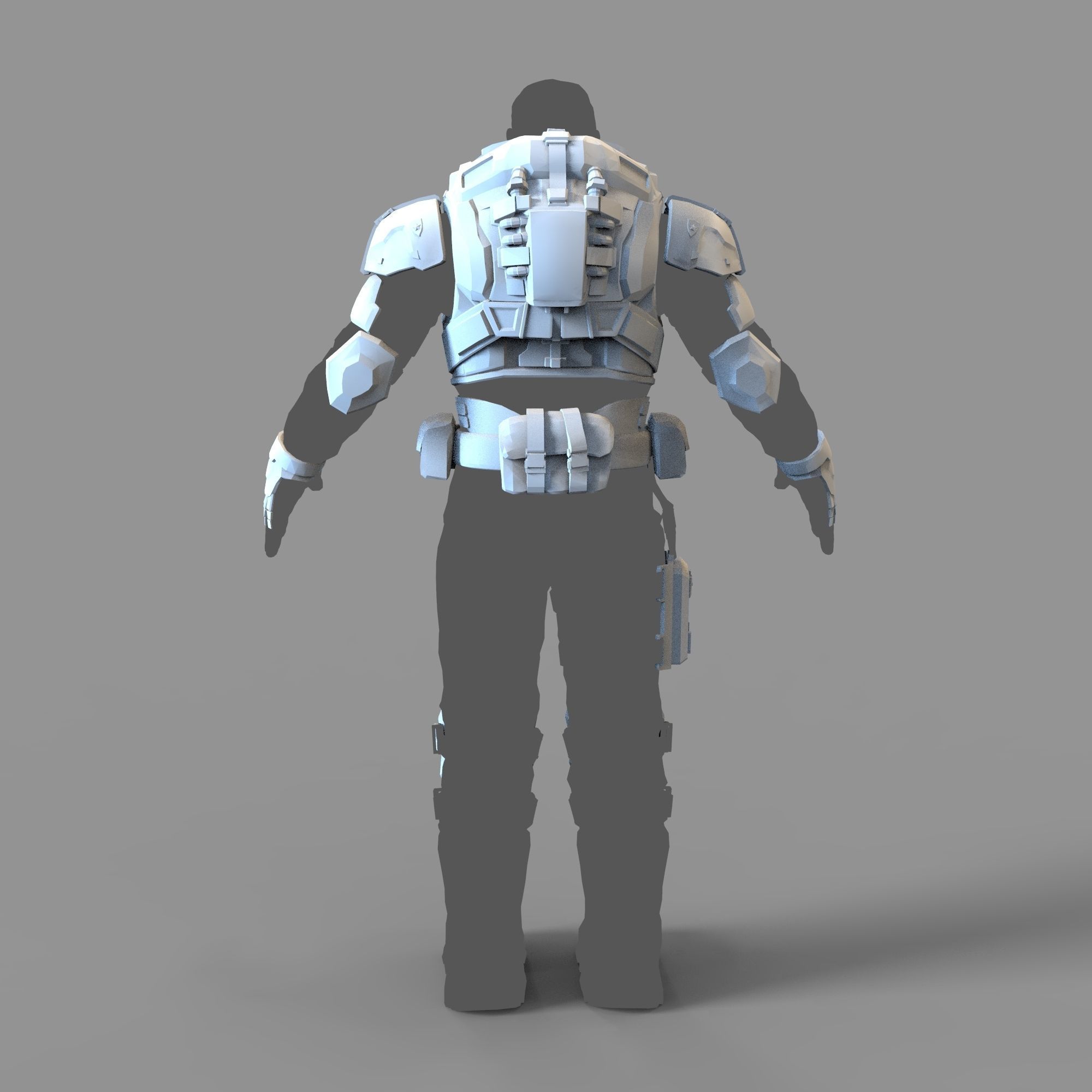 Marcus Fenix Gears of War 4 Full Body Wearable Armor GOW4 3D model 3D ...