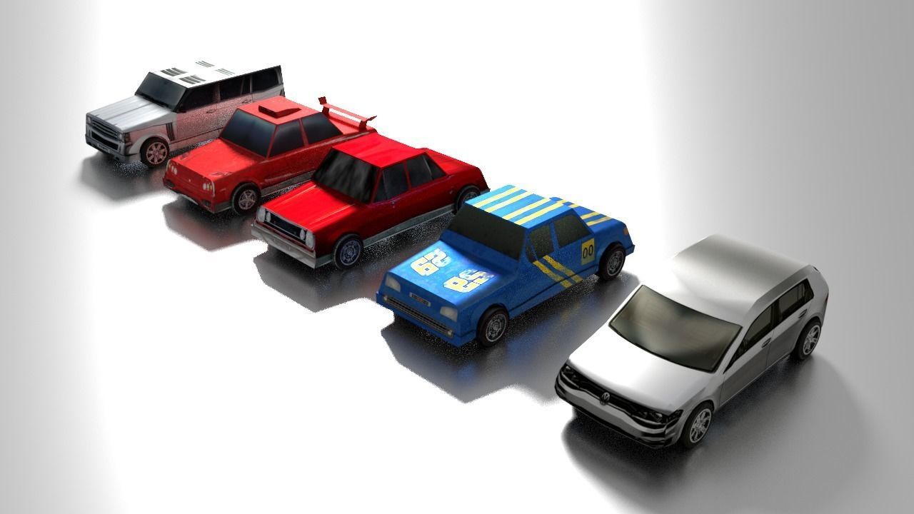 3D model Low Poly Car Models VR / AR / low-poly | CGTrader