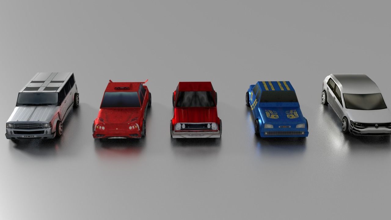 3D model Low Poly Car Models VR / AR / low-poly | CGTrader