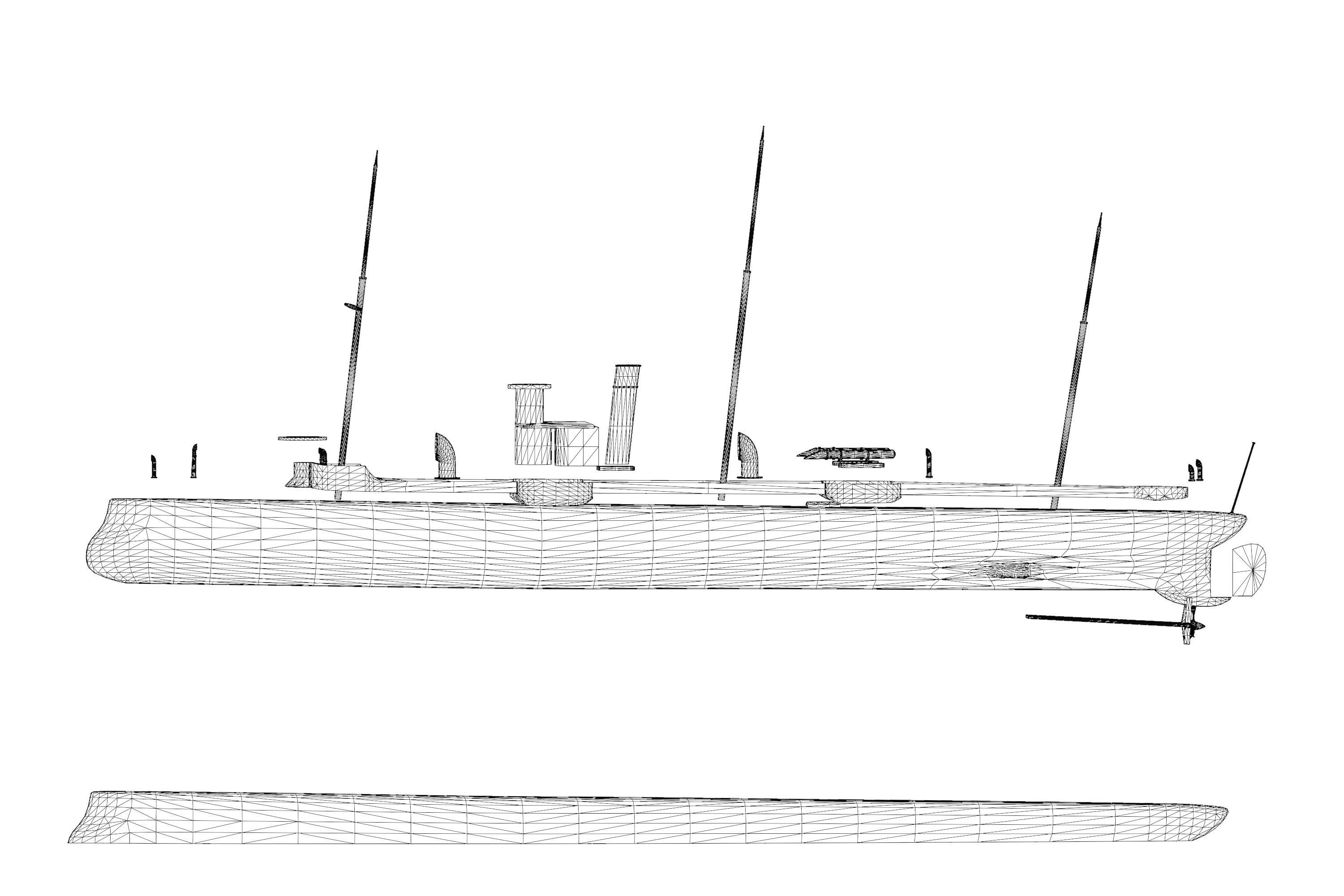 3D Print Ready torpedo gunboat Dragonne 1885 - French Navy 3D model 3D ...