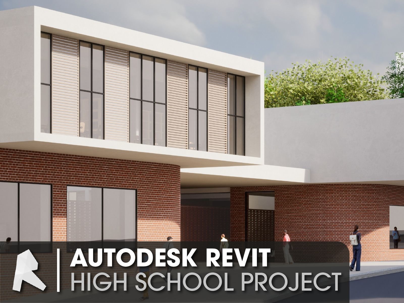 High School Building Revit Project 3D model | CGTrader