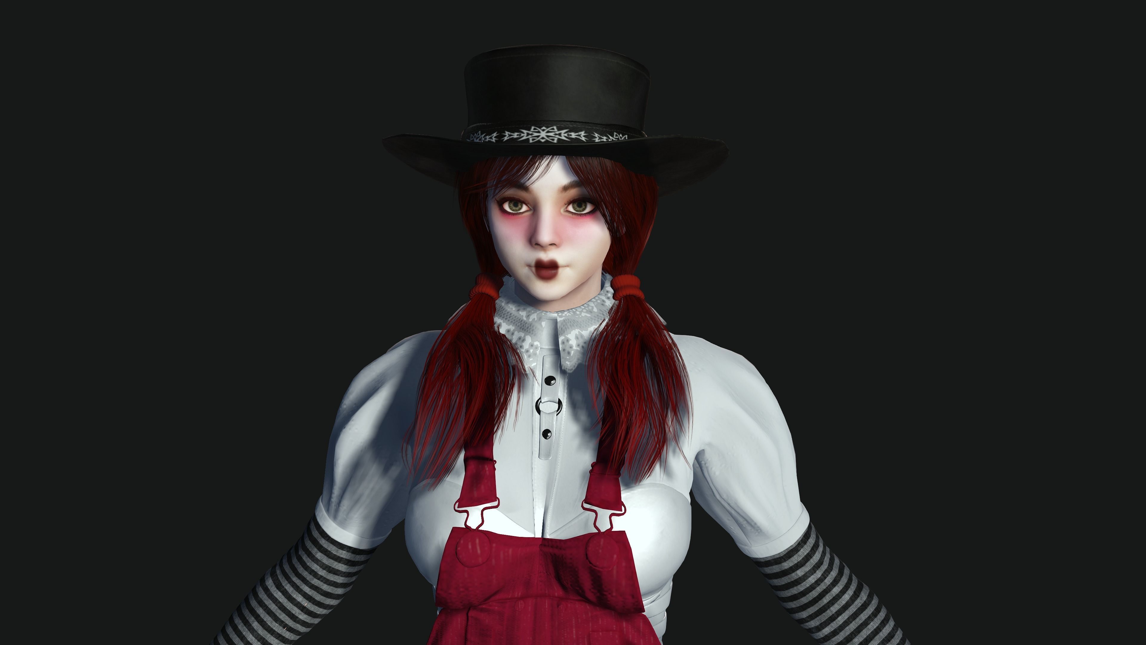 3D model AAA 3D Doll Face Girl - Realistic mixed Stylized Character VR ...