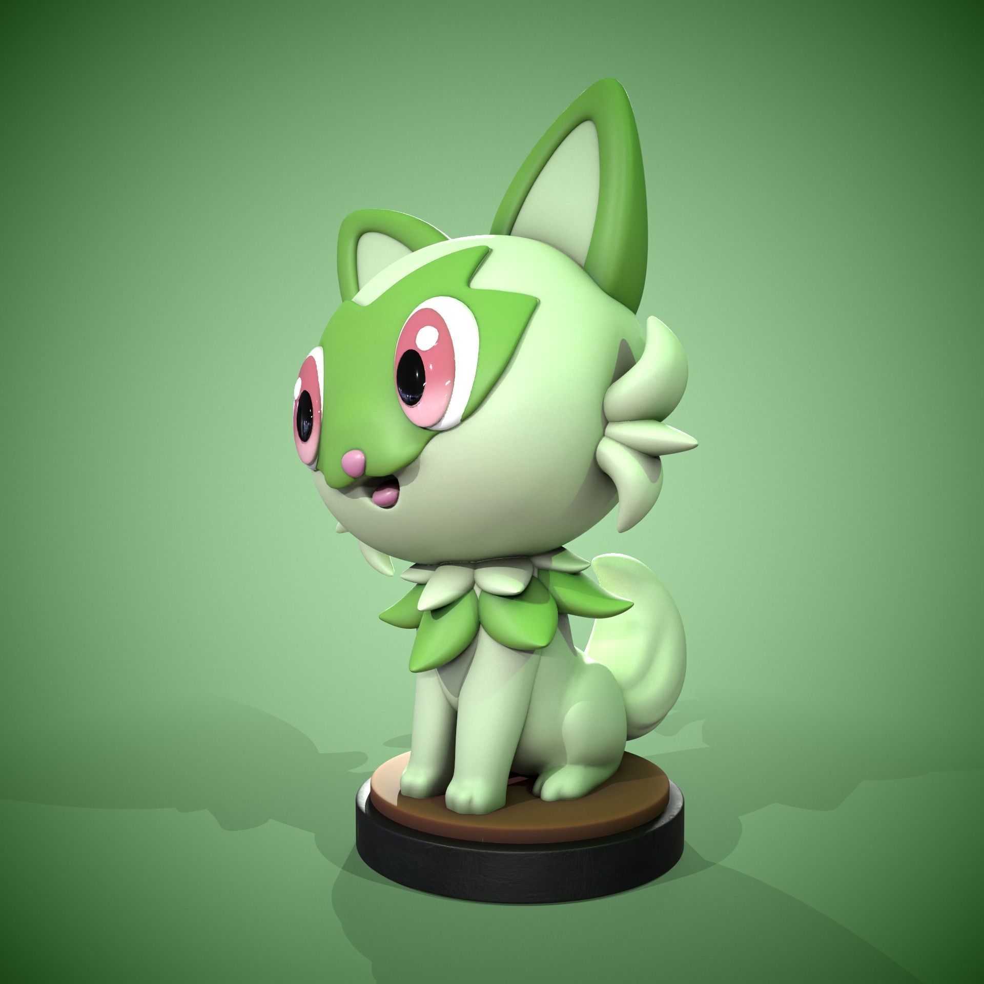 SPRIGATITO STL - POKEMON SCARLET POKEMON VIOLET 3D model 3D printable ...