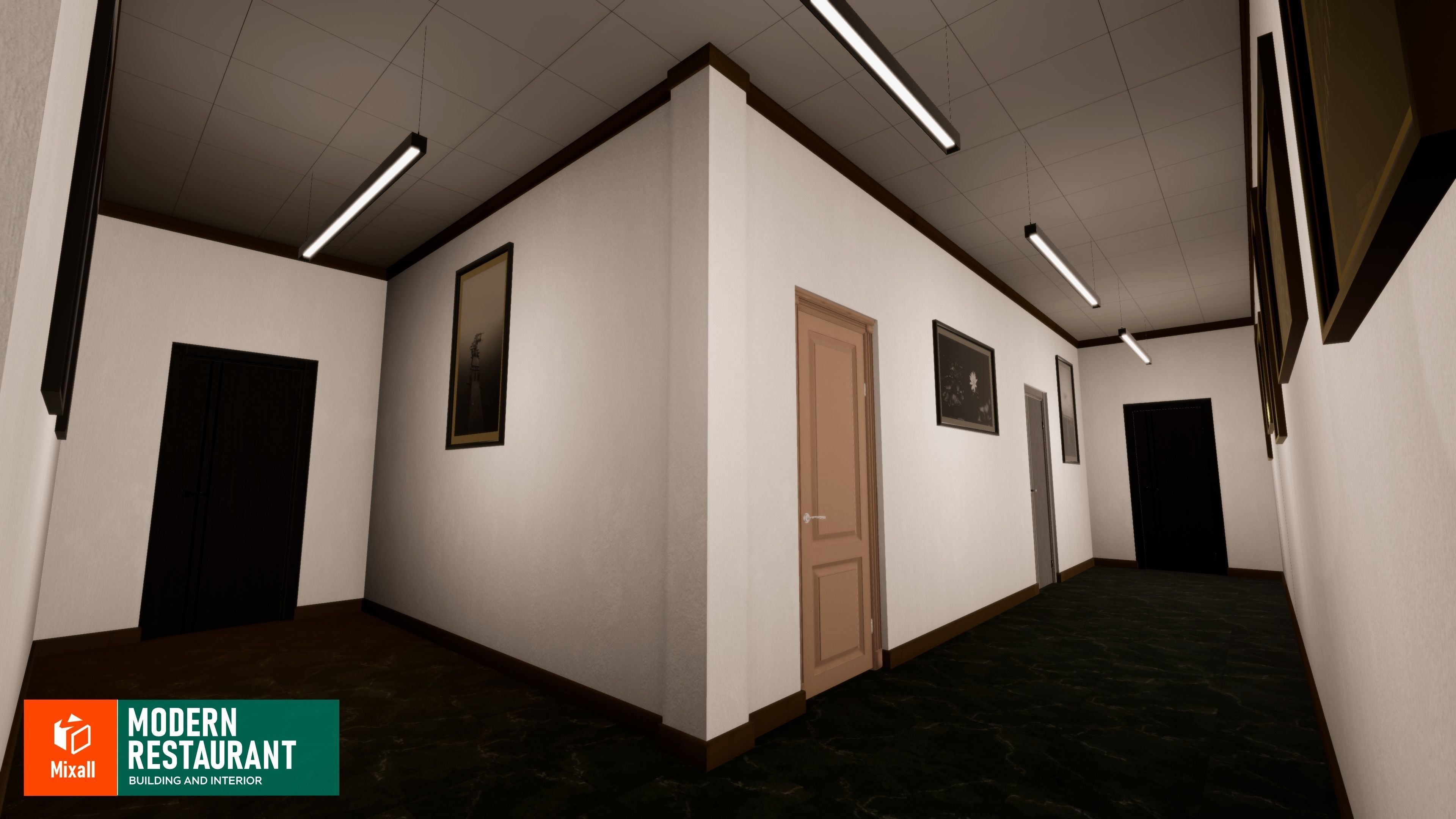 Modern restaurant - building and interior 3D model | CGTrader