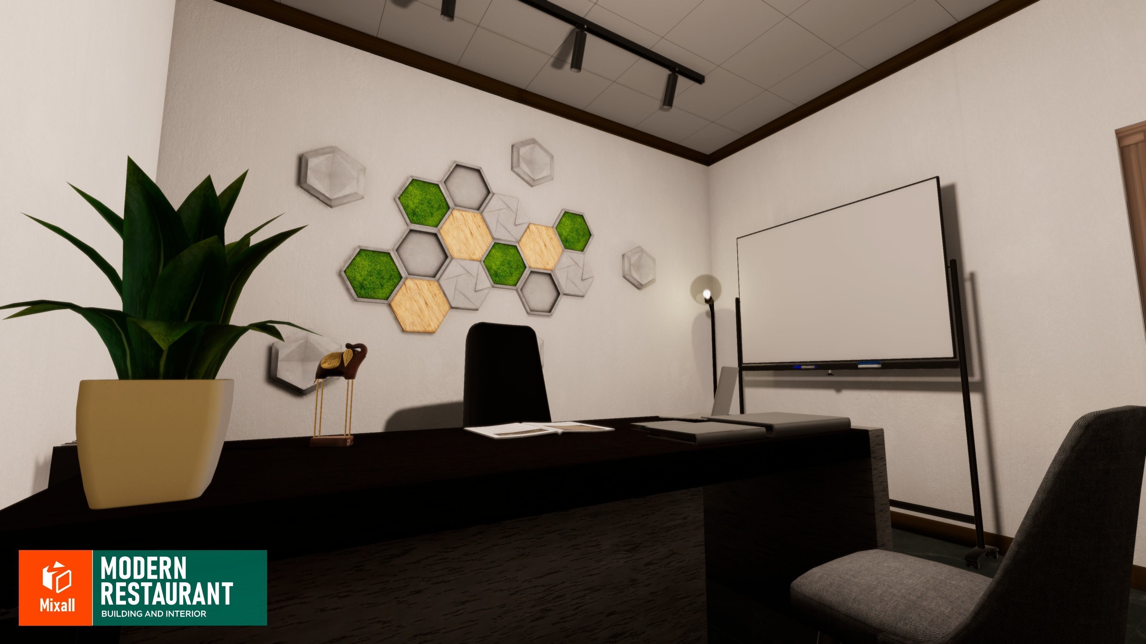 Modern restaurant - building and interior 3D model | CGTrader