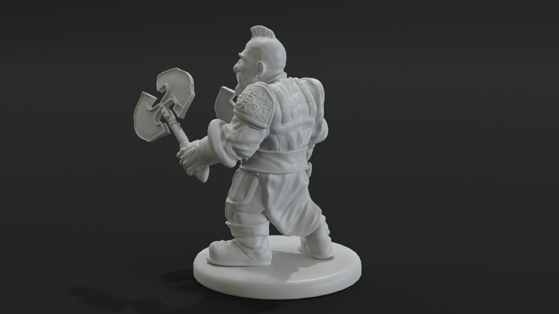 Double Axe Dwarf 3d print 3D model 3D printable | CGTrader
