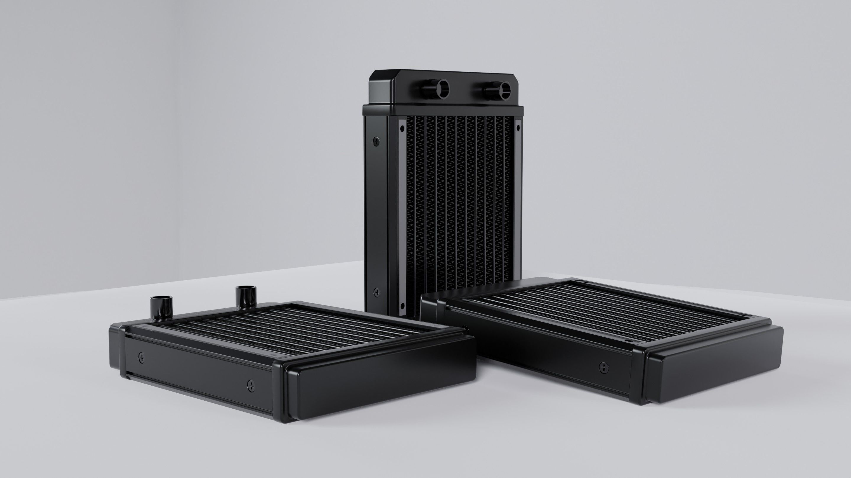 3D model Water cooling radiator - 120mm VR / AR / low-poly | CGTrader