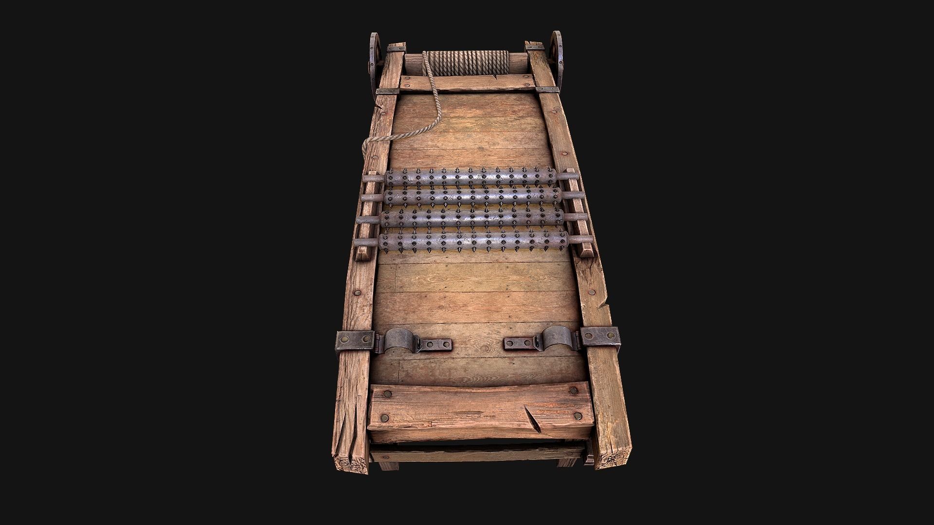 3D model Medieval Rack Torture VR / AR / low-poly | CGTrader