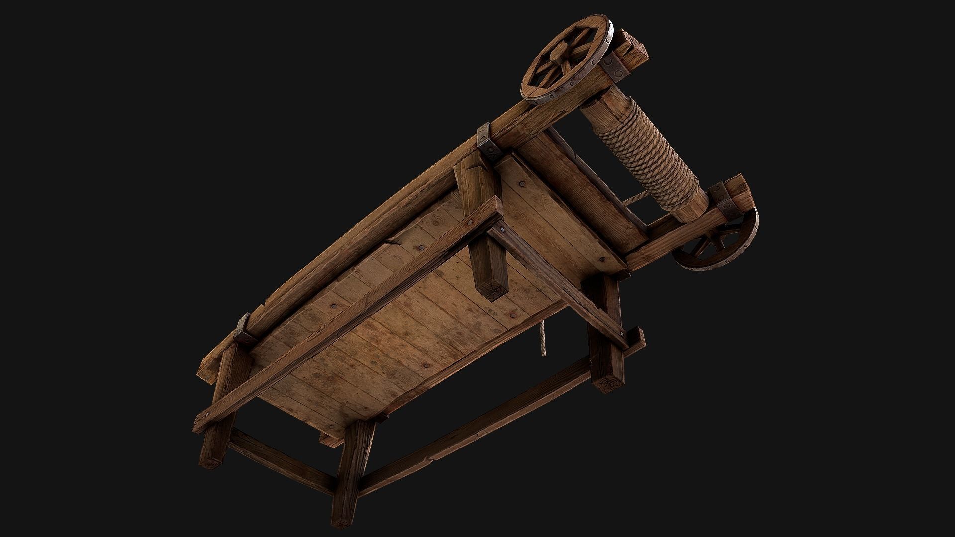 3D model Medieval Rack Torture VR / AR / low-poly | CGTrader