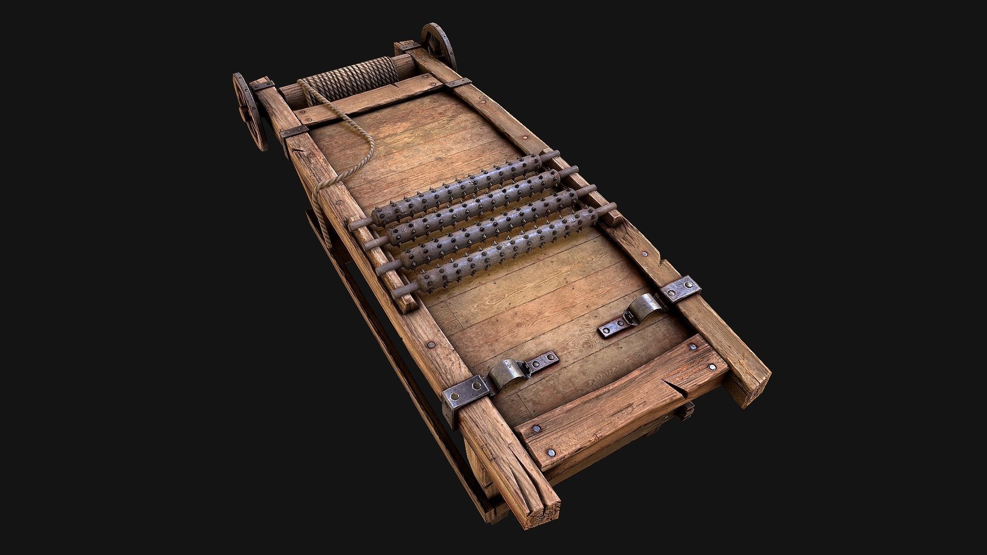 3D model Medieval Rack Torture VR / AR / low-poly | CGTrader