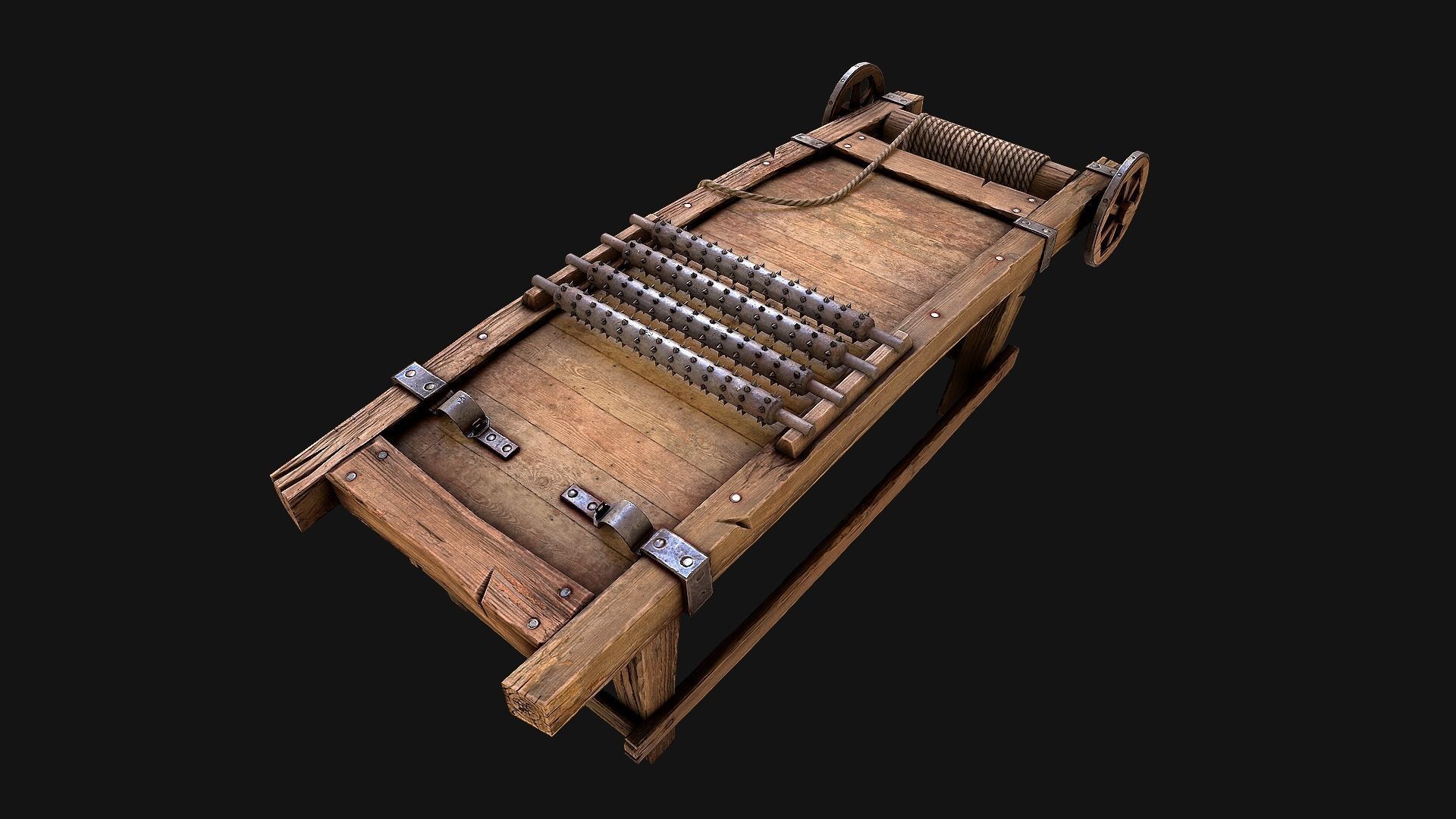 3D model Medieval Rack Torture VR / AR / low-poly | CGTrader