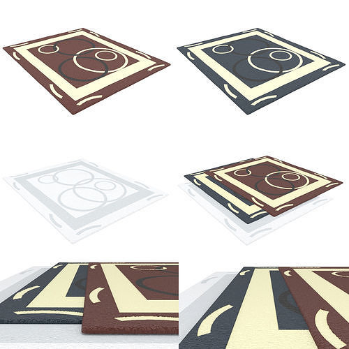 Rug carpet interior 3D model | CGTrader