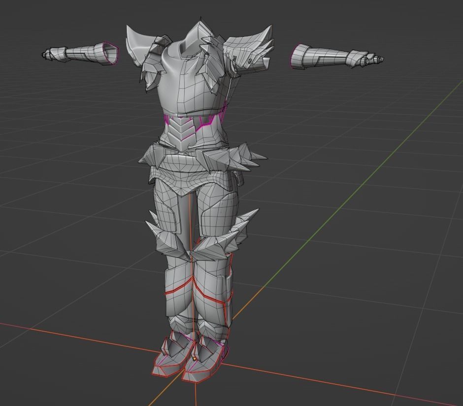 3D model Demon Knight Armor VR / AR / low-poly | CGTrader