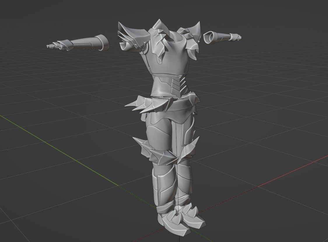 3D model Demon Knight Armor VR / AR / low-poly | CGTrader