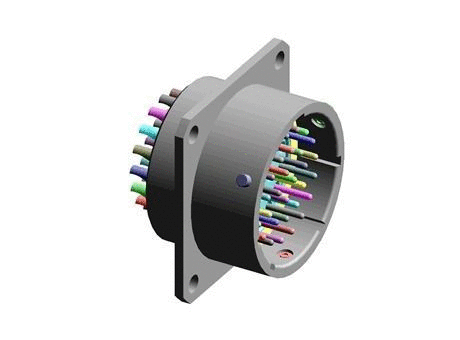 62GB 32 way chassis mount plug,5A free 3D model | CGTrader