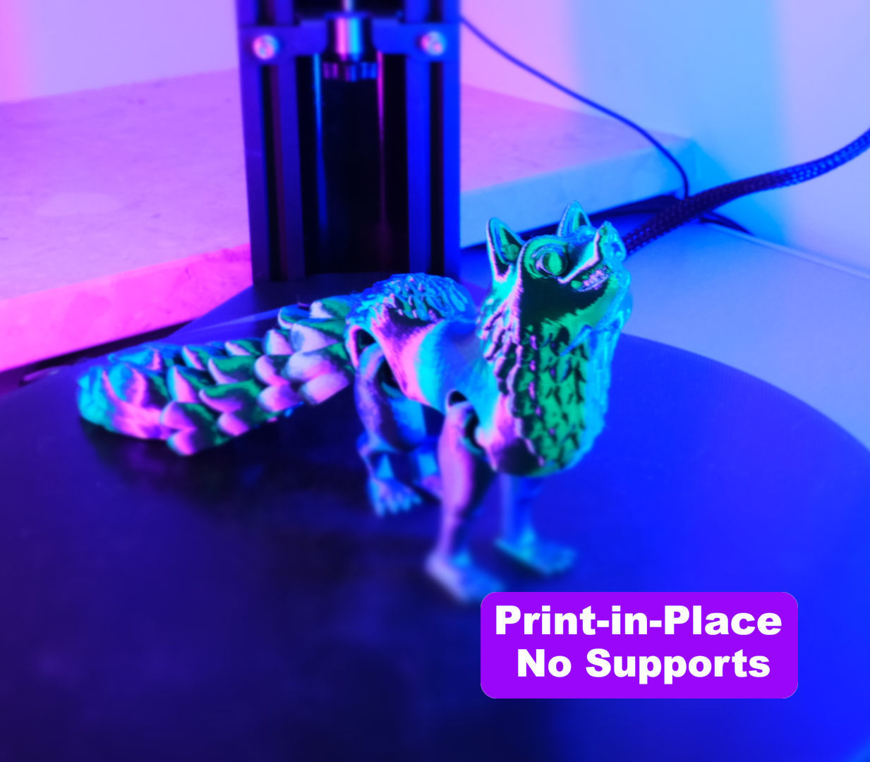 Bro Wolf - Print-in-Place 3D model 3D printable | CGTrader